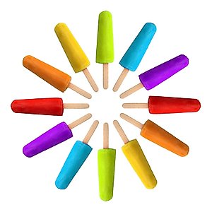 Perfect Stix 4.5 Inch Wooden Ice Cream and Craft Stix