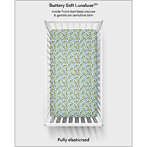 Little Sleepies Fitted Crib Sheet, Bamboo Viscose, Fully Elasticized, Bananas