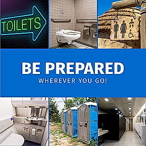 50 Pack Toilet Seat Covers,Disposable Waterproof, Portable Potty Seat Covers for Toddlers, Kids, and Adults, Ideal for Kids Potty Training and Adults,Individually Wrapped for Travel Home, On The Go