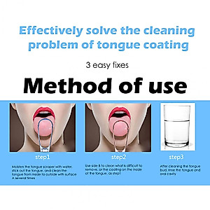 Xiahium Tongue Scraper, Fresh Breath Tongue Cleaner Reusable Fight Bad Breath Healthy Oral Care for Adults Kids - 100% BPA Free