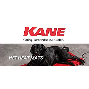 KANE Electric Pet Heat Mat - Heated Pad/Warmer Bed PPHM18R for Pet & Reptile with Dial-A-Temp Rheostat HMR-300 Temperature Control; Safe for Dog, Cat, Puppy, Kitten, Tortoise, Snake (18" x 18")