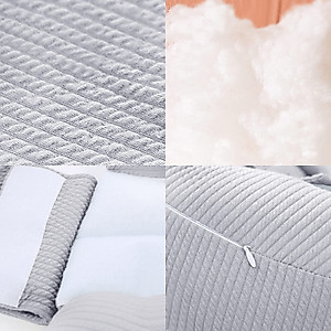 Pregnancy Pillow for Pregnant Women Side Sleeper, Soft Adjustable Double Wedge Body Pillow Side Sleeping Nursing Pillow Maternity Pillow for Body Waist Belly Back Support, With Detachable Pillow Cover