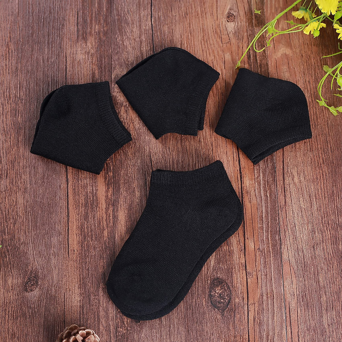 Tenpluszero Toddler Socks - 16 Pack Kids Low Cut Athletic Ankle Socks Baby Boys Girls Breathable Socks Bulk