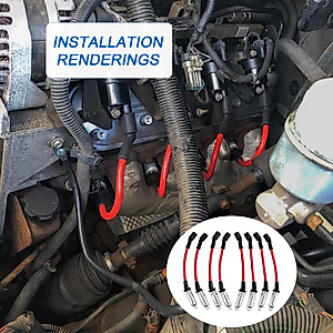 JDMSPEED High Performance Spark Plug Ignition Wire for 2000-2009 Chevy GMC V8