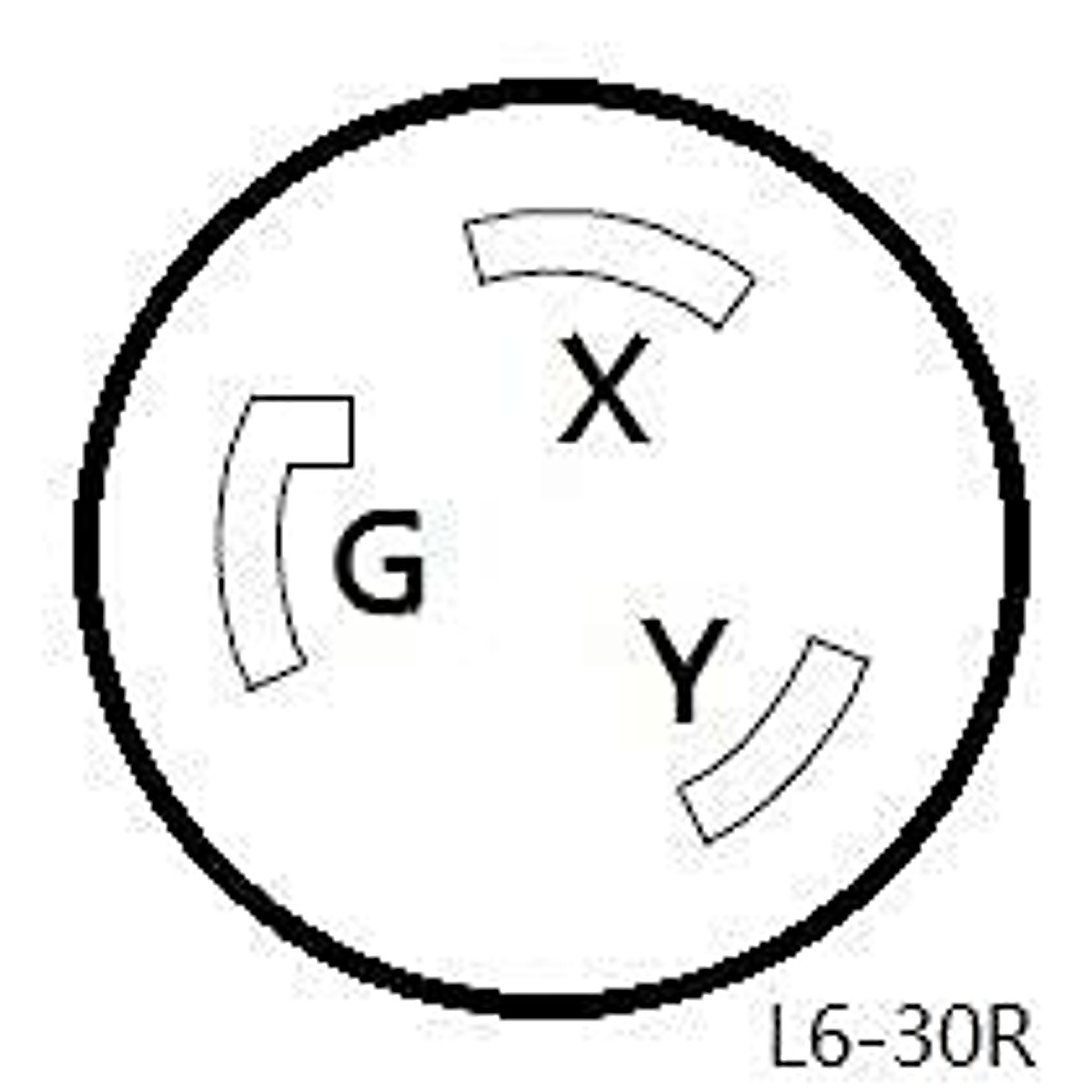 Parkworld 60424 RV Adapter Cord 50 Amp 14-50P Male Right Angle to 30 Amp L6-30R Locking Connector Female (1.5FT)