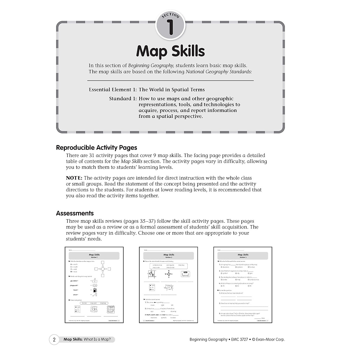 Beginning Geography Workbook, Homeschooling and Classroom Resource Workbook (Beginning Geography (Evan-Moor))