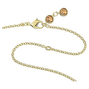 SWAROVSKI Chroma Pendant Necklace, Dual-sided Green and Lilac Drop-Cut Crystals with a Gold-Tone Finish Chain, Part of the Chroma Collection