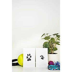 Pearhead Small Pet Paw Print Clean-Touch Ink Pad and Imprint Cards, for Small Sized Cats or Dogs, Pet Owner Gifts, DIY Keepsake Pawprint Maker, Black