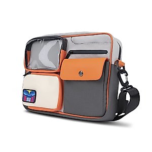 GeekShare Multifunctional Switch/OLED Travel Carrying Case-Color Contrast Vintage Messenger Bag Compatible with Switch-Portable Storage Bag