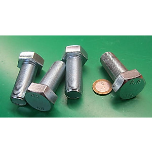 Class 8.8 Zinc Steel Bolts FT M20 x 1.5 mm x 50 mm Long 4 pcs