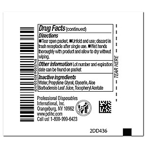 Sani-Hands Hand Sanitizer Wipes 100 Packets Per Box