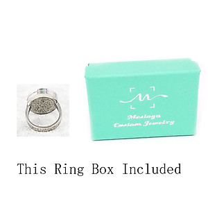 MESINYA New Flower Aromatherapy Ring/ 316L s.Steel Essential Oils Diffuser Locket Ring (Size 9)