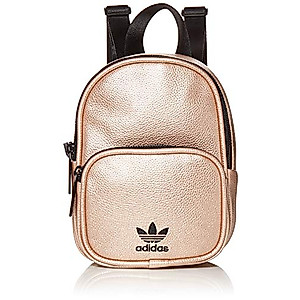 adidas Originals Women's Originals PU Leather Mini Backpack, Rose Gold, One Size
