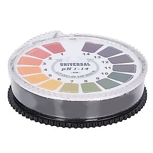 AUNMAS Test Paper Strip Roll Litmus Paper Test Strips Indicator Meter Test Strip Roll with Color Chart for Water Urine Saliva Soil