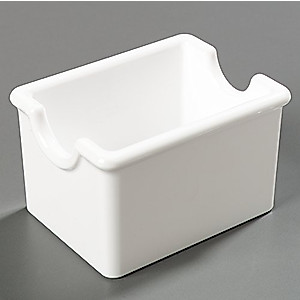 Carlisle FoodService Products 455002 Styrene Sugar Caddy, White