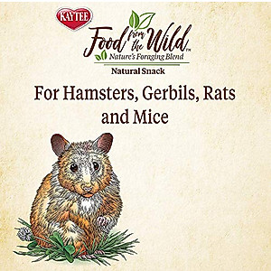 Kaytee 3 Pack of Food from The Wild Natural Snack, 2 Ounces Each, Foraging Treat for Hamsters, Gerbils, Rats and Mice