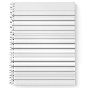 Softcover Made of Magic 8.5" x 11" Motivational Spiral Notebook/Journal, 120 Wide Ruled Pages, Durable Gloss Laminated Cover, White Wire-o Spiral. Made in the USA