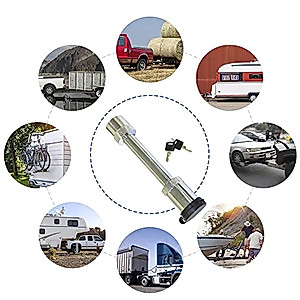 Vanguard Extended Lenght 3" Steel Premium 5/8" Hitch Lock Pin for 2" Receivers