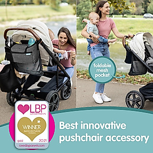 Onco Stroller Organizer with Stroller Cup Holder - Universal Stroller Caddy with Stroller Phone Holder, Stroller Caddy Organizer with Cup Holder, Stroller Accessories & Baby Essentials, Stroller Bag