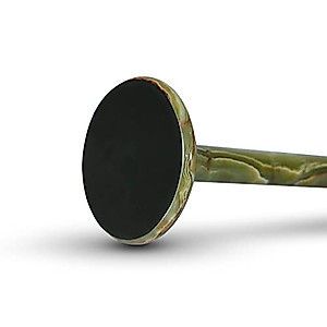 TheWolfard Luxury Handmade Calcite Crystal Paper Towel Holder Stand for Kitchen Countertop, Dining Table, Cabinet, Bathrooms & Housewarming Gifts and Healing Stone, WhitanBrown, 12.5x6x6 (PTH2021)