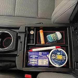 EDBETOS Center Console Accessory For 2016-2022 Toyota Tacoma Console Organizer Tray, Glove Box Organizer, ABS Material Armrest Box Insert (Set Of 2 Tacoma Accessories)