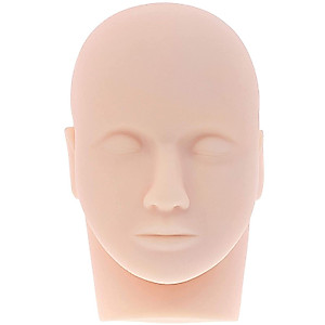 Bright Creations Silicone Mannequin Makeup Practice Head (2 Pack)
