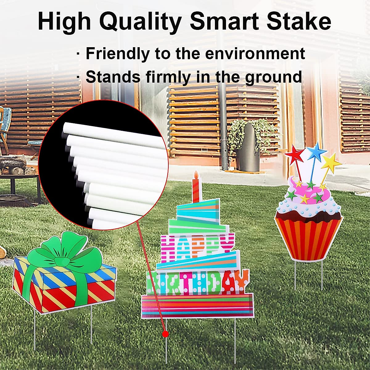 15PCS Blank Yard Signs 13" x17" - Garden Lawn Sign with Stakes - Waterproof DIY Poster Board Signs for Rent, Garage Sales, Open Houses, Guidepost, Birthday and Graduation Decorations-13in x 17in