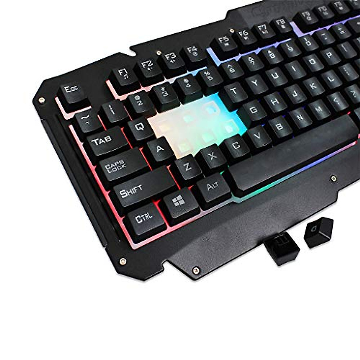 Hibye USB Wired Backlit Gaming Keyboard Mechanical Keyboard for Computer PC Laptop Game Player Equipment Accessories Keyboard Mouse Combo