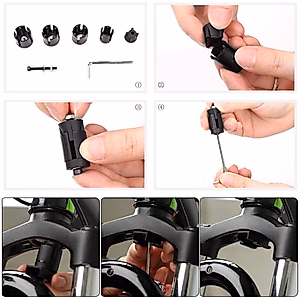 26 inch Bicycle Mudguard Front Back Rear Tire Mud Guards Kit Quick Release Bike Fenders Set for Road Mountain Bike Fat Tire Bike Outdoor Cycling