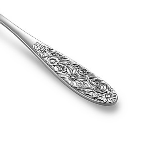 KEAWELL Sunflower Soup Spoon, Set of 4, 18/10 Stainless Steel, Silver Visions Bouillon Spoon, Dishwasher Safe, Fine Mirror Polished…