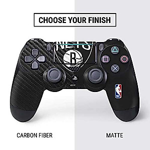 Skinit Decal Gaming Skin Compatible with PS4 Slim Bundle - Officially Licensed NBA Brooklyn Nets Large Logo Design