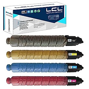 LCL Compatible Toner Cartridge Replacement for Ricoh 842091 842092 842093 842094 MP C306 C307 C406 C407 High Yield (4-Pack KCMY)