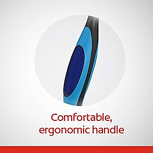 Colgate 360 Total Advanced Floss-Tip Bristle Toothbrush, Black and Blue, Solar Powered, Unisex-Adults