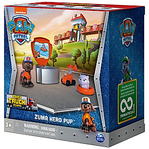 Paw Patrol, Zuma’s Deluxe Movie Transforming Toy Car with Collectible Action Figure, Kids Toys for Ages 3 and up