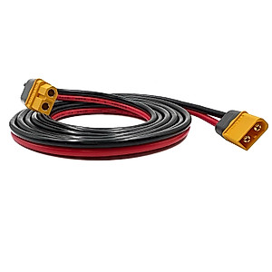 ZkeeShop XT60 Extension Cable 12AWG XT60 Female to Male Connector Adapter Compatible for Power Station Solar Panel RC Battery (6FT)