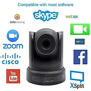 XUNGU HD Video and Audio Conferencing System All-in-One 3X Optical Zoom USB Conference Camera with Speakerphone 1080p Camera and Speakerphone for Conference Rooms
