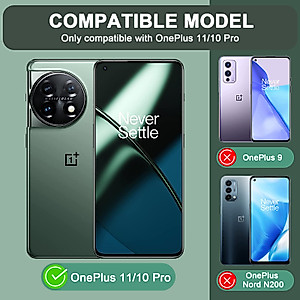 FLOKINICE Compatible for OnePlus 11/10 Pro Screen Protector, [Auto-Dispersion Tech] Full Coverage Hide Scratches Fingerprint Support Bubble-Free Tempered Glass for OnePlus 11/10 Pro - 3 Pack