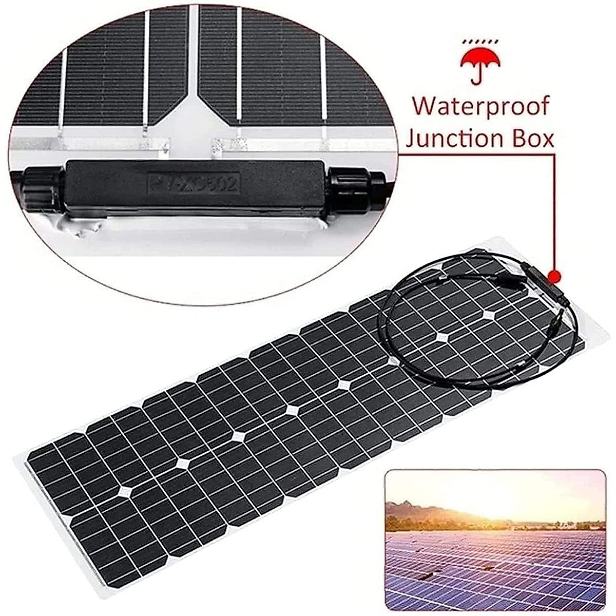 400 Watt Solar Panel Kit, with Charge Controller(40A) 2pcs 200 Watt Flexible Monocrystalline Solar Panel kit Photovoltaic Module for 12-24V Battery Charging Car Battery Camper RV Yacht Battery Boat…