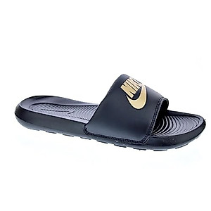 Nike Men's Victori One Slide Sandals Black/Metallic Gold-Black, Size 11