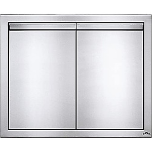 Napoleon Built-in Component - BI-3024-2D - Double Door, Stainless Steel, 30-inches Wide by 24-inches Tall, Durable Anodized Aluminum Handles, Soft Close Hardware, Napoleon Stamp Detail
