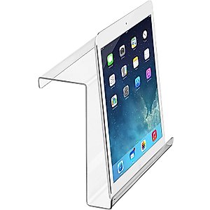 Adir Treadmill Tablet Holder - Exercise Bike Reading Stand/Acrylic Book Holder - Clear Acrylic Stand for Ipad, Tablet, Magazines and Books (9x11x 3.5 Inches)