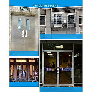 WANLIAN 2Pcs Pull Push Door Plate Handle 8inch Stainless Steel Heavy Duty Barn Door Pull for Shed Commercial Fire Door with Mounting Screws (Silver, 200x65mm/7.9x2.6inch)