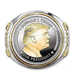AITACK Fashion Rings Finger US President Trump Ring Supporters Wide Ring (9)