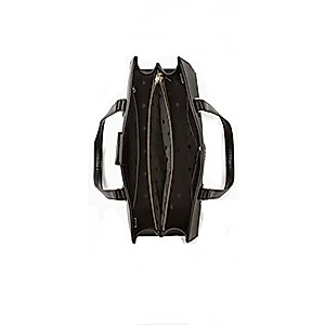 Kate Spade Perry Medium Leather Satchel (Black)