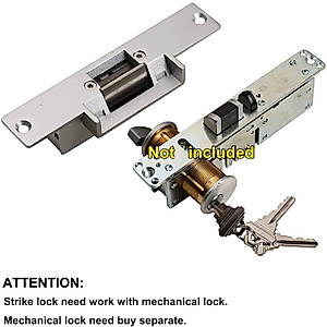 UHPPOTE 2.4GHz WiFi Electric Stike Access Control Door Lock Kit System Remote and Smartphone app Control