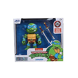 Jada Toys Teenage Mutant Ninja Turtles 4 Leonardo Die-cast Figure, Toys for Kids and Adults, Blue