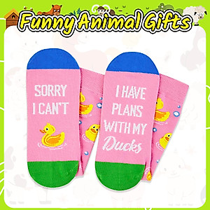 Zmart Novelty Rubber Duck Socks for Women Duck Socks Men, Funny Rubber Duck Gifts Duck Lovers Gifts for Her