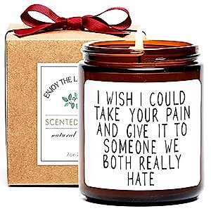 Get Well Soon Gifts Funny Soy Candle, Take Your Pain, Encouragement Support Gift, Surgery Recovery Gifts, Feel Better, Grieving, Divorce, Sorry for Your Loss, Cancer Gifts for Women, Her, Friend