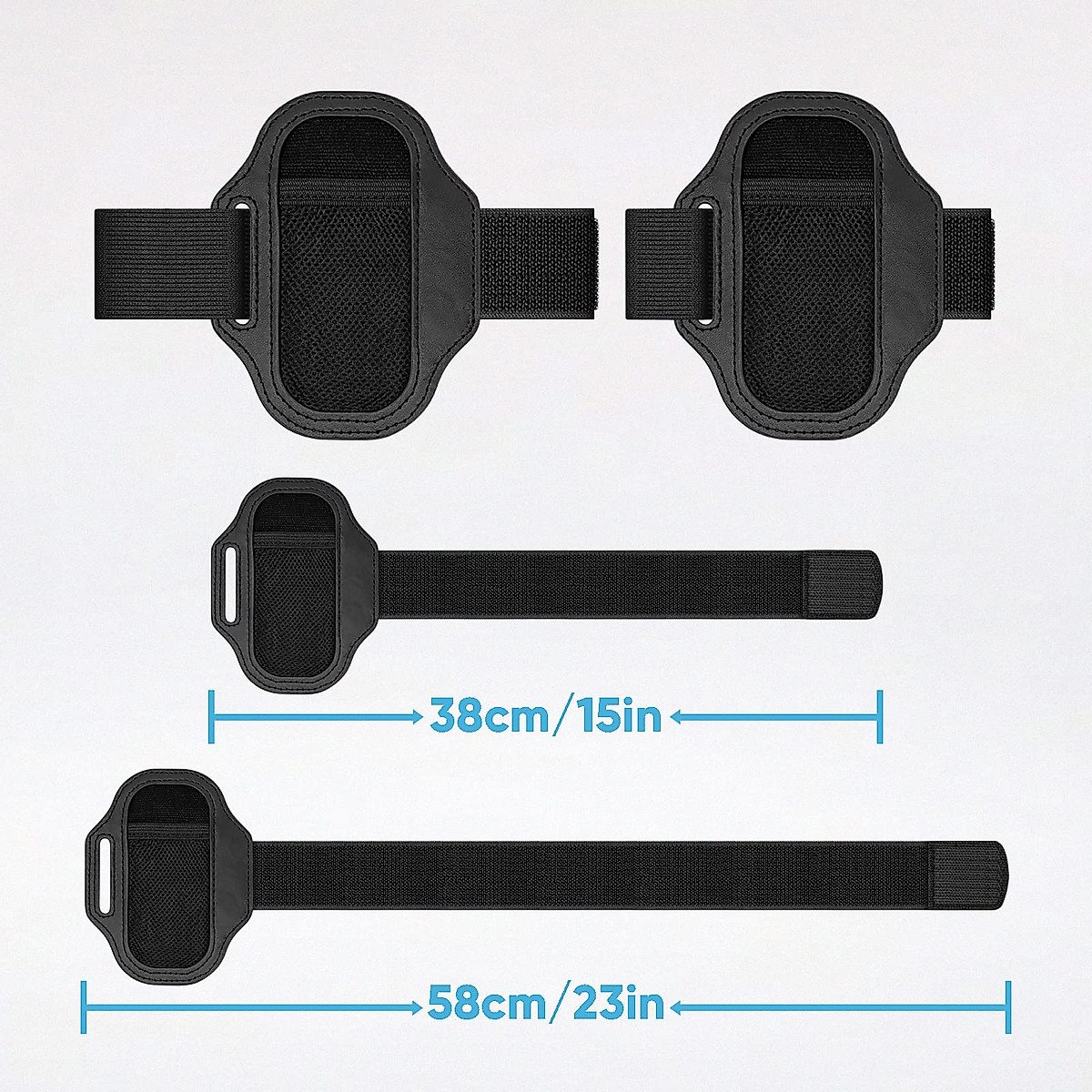 [2 Pack] Leg Strap for Nintendo Switch Sports Play Soccer/Switch Ring Fit Adventure, for Joy Cons Switch OLED Model Controller Game Accessories,Adjustable Elastic Strap,Two Size for Adults & Children