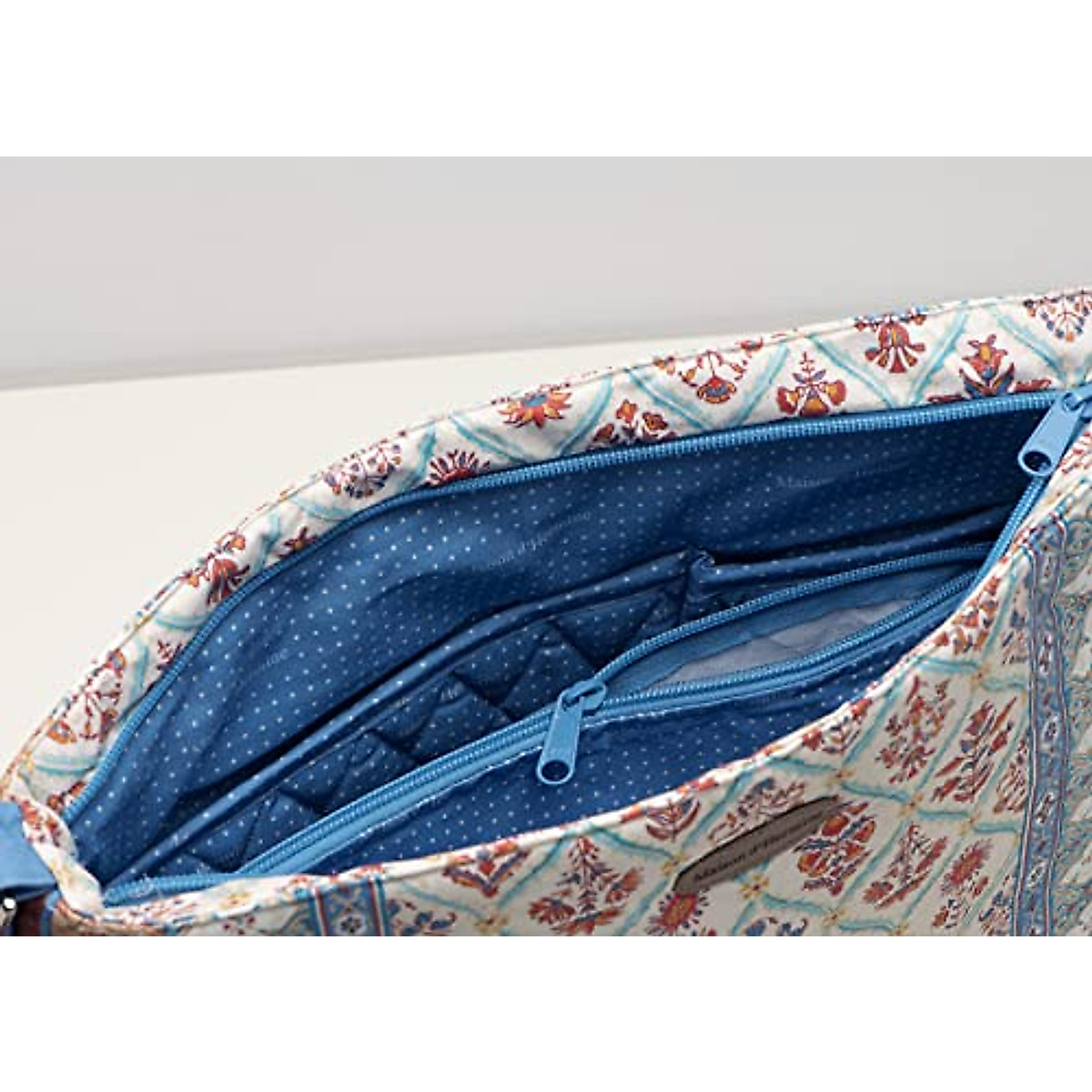 Maison d' Hermine Hand Bag Cotton Adjustable Shoulder Strap Easter Cross Body Tote purse with Zippered & Slip Pockets for Women Office Travel School College Shopping, Romane